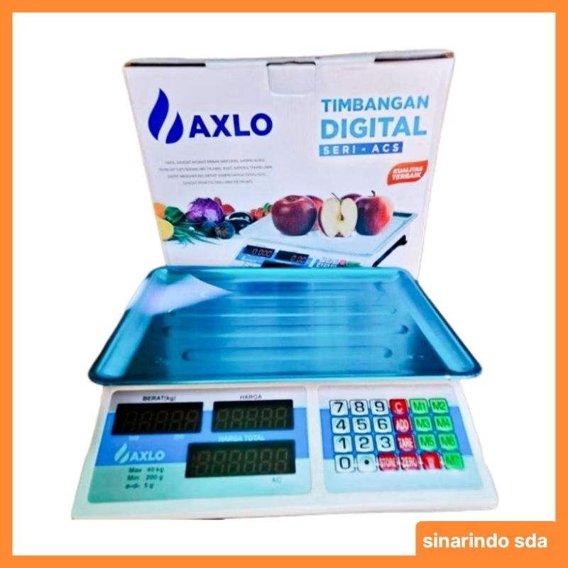 Jual Timbangan Digital 40kg untuk Buah Laundry Axlo A-904 A- 903 new ...