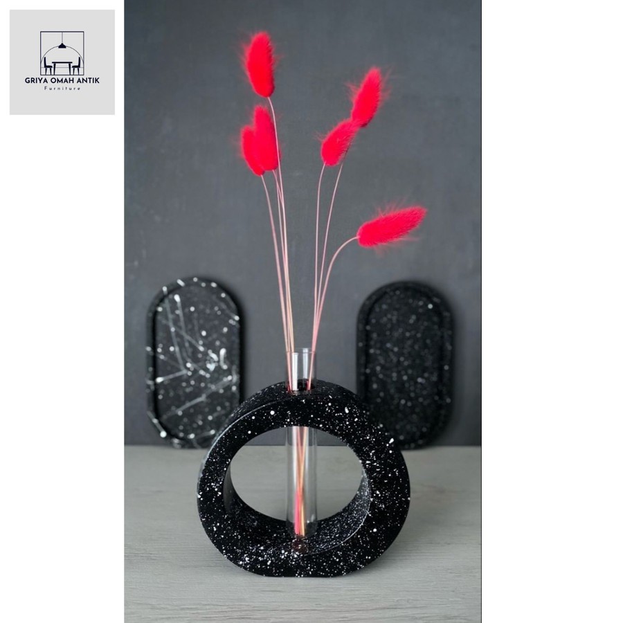 Jual vas bunga custom bebas pilih model dan ukuran vas bunga resin vas ...