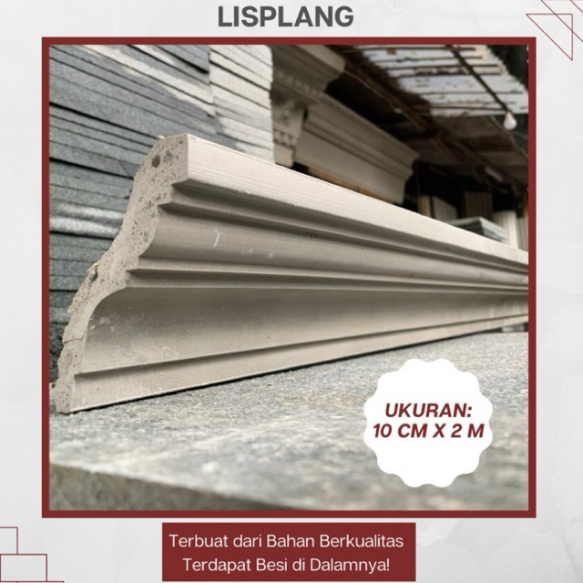 Jual Lisplang Beton 10 x 200 cm/ lisplang beton / Lisplang 10 cm / lis ...