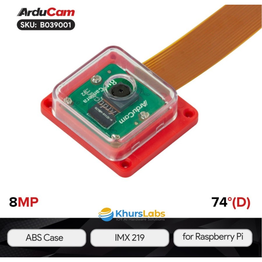 Jual Arducam Camera Board 8MP Sony IMX219 V2 For Raspberry Pi with ABS ...