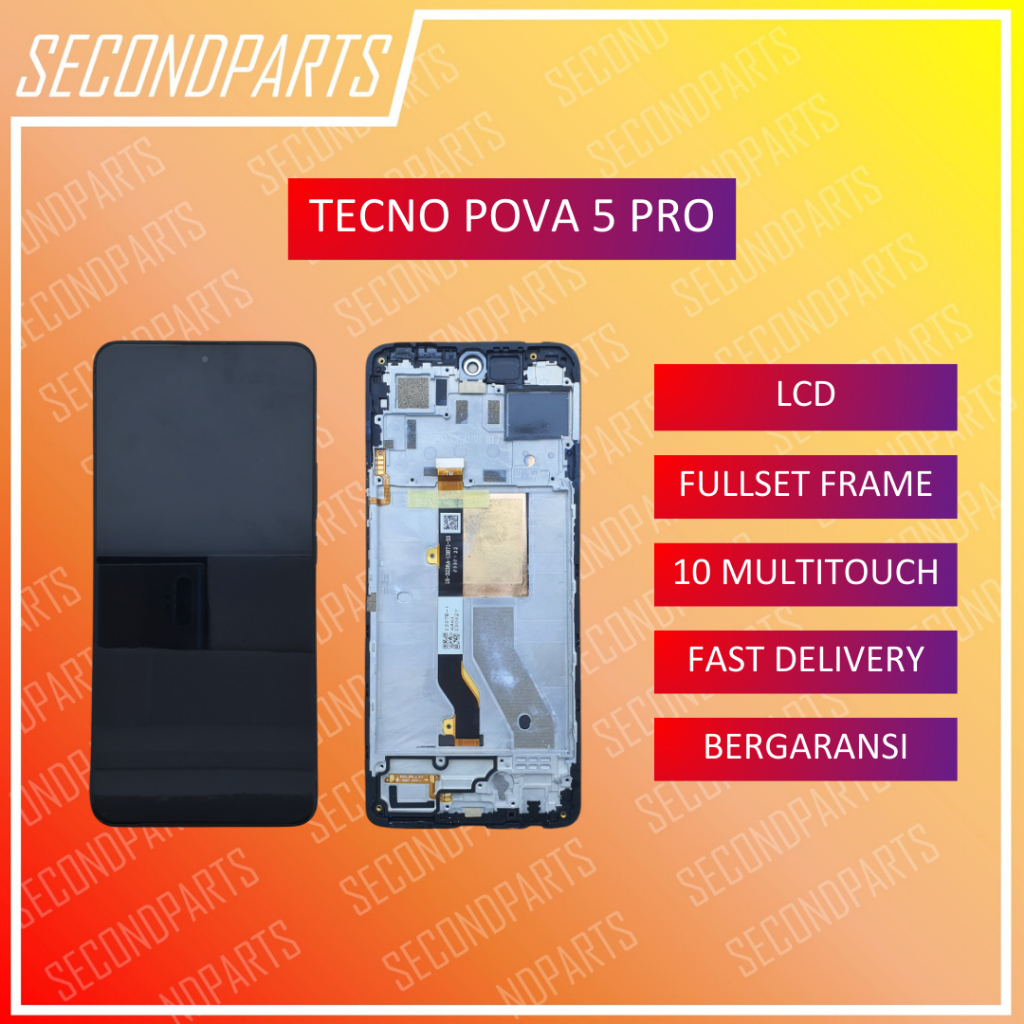 Jual LCD FULLSET FRAME TECNO POVA 5 PRO LH8N ORIGINAL COPOTAN | Shopee Indonesia