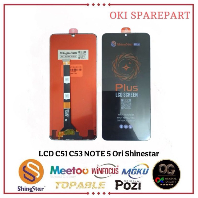Jual LCD TS REALME C51/C53/NOTE 50 SHINE STAR BLACK | Shopee Indonesia