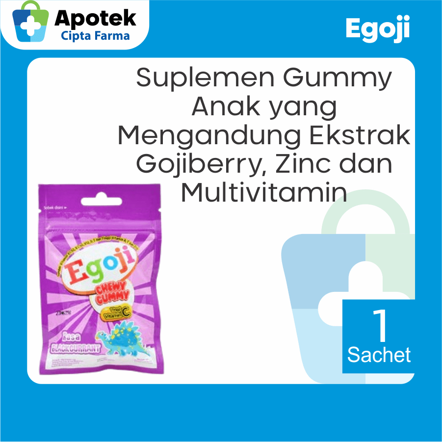 Jual Egoji Gummy Blackcurrant Goji Berry Glukosa Air Vitamin A Vitamin ...