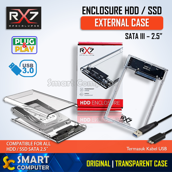 Jual RX7 External Casing HDD / SSD Sata 2.5" USB 3.0 Enclosure Case ...