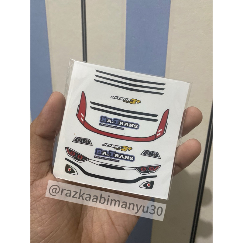 Jual Sticker Miniatur Bus Basuri Headlamp JB3 (BUKAN CUTTING) | Shopee ...