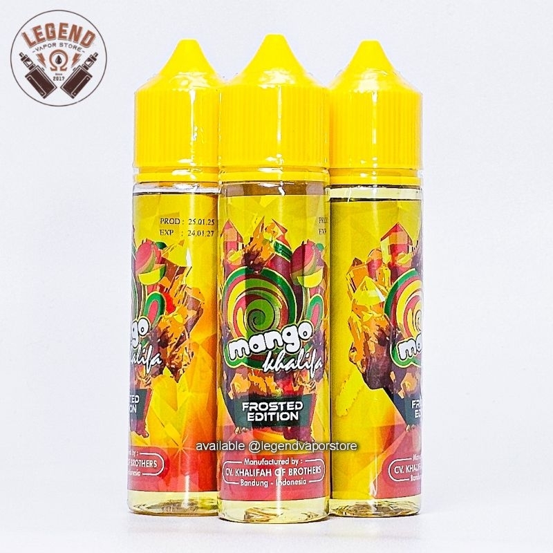 Jual FREEBASE - LIQUID MANGO KHALIFA 60ML 3MG AUTHENTIC | Shopee Indonesia