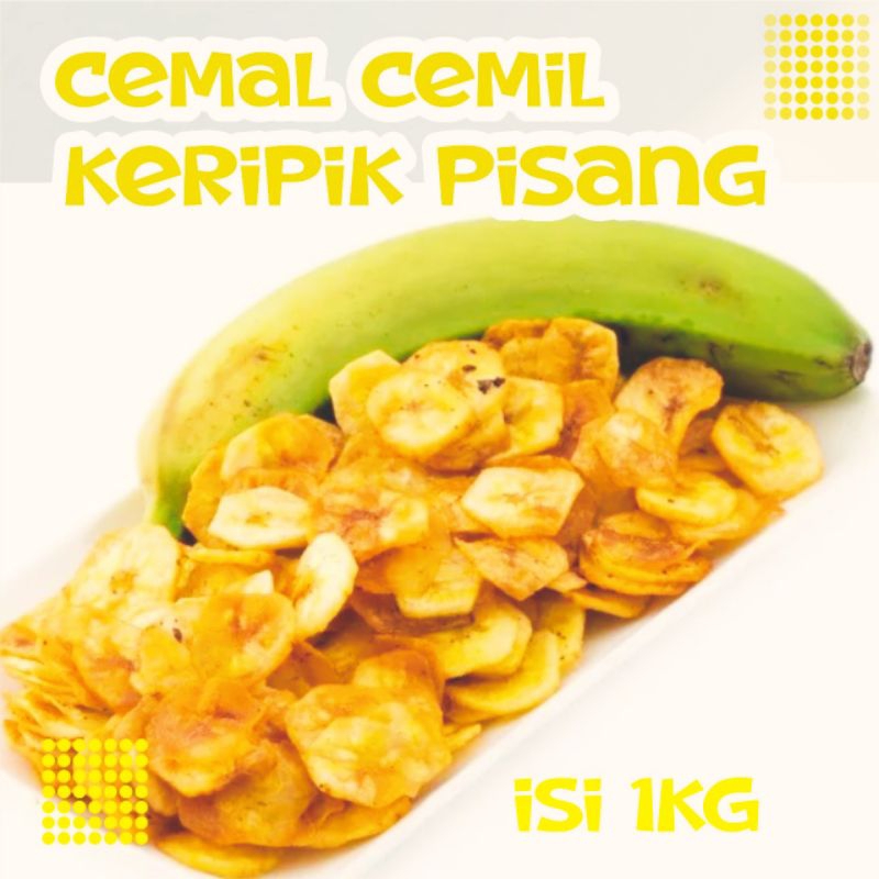 Jual Keripik Pisang Abu Gurih Asin dan Renyah cemilan snack 500gr ...