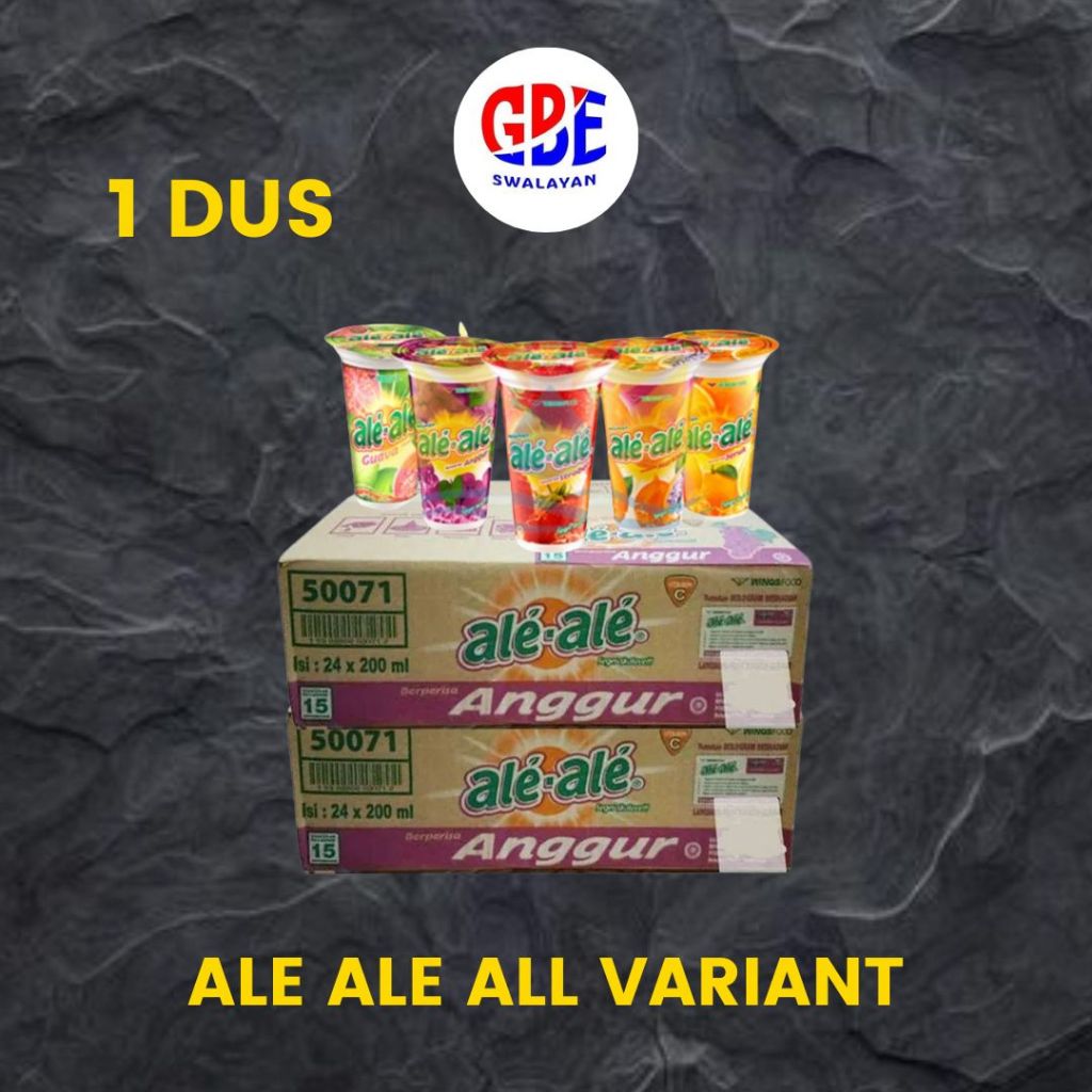 Jual Ale Ale Minuman All Varian 1 Dus 24Pcs | Shopee Indonesia