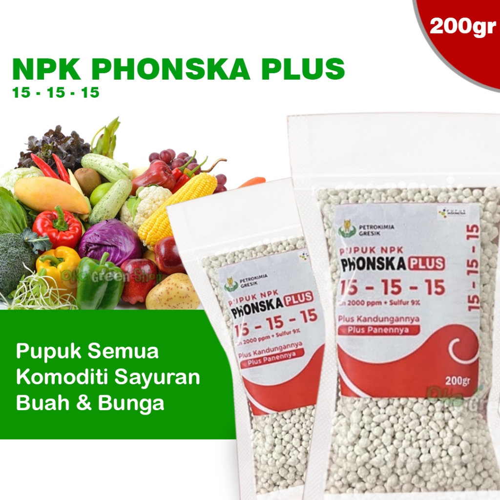 Jual 200gr - Pupuk NPK Phonska Plus 15 15 15 Petrokimia | Shopee Indonesia
