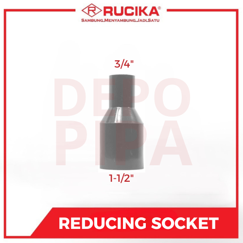 Jual RUCIKA REDUCING SOCKET / VLOK SOK / REDUCING SOK 1-1/2" x 3/4" AW ...