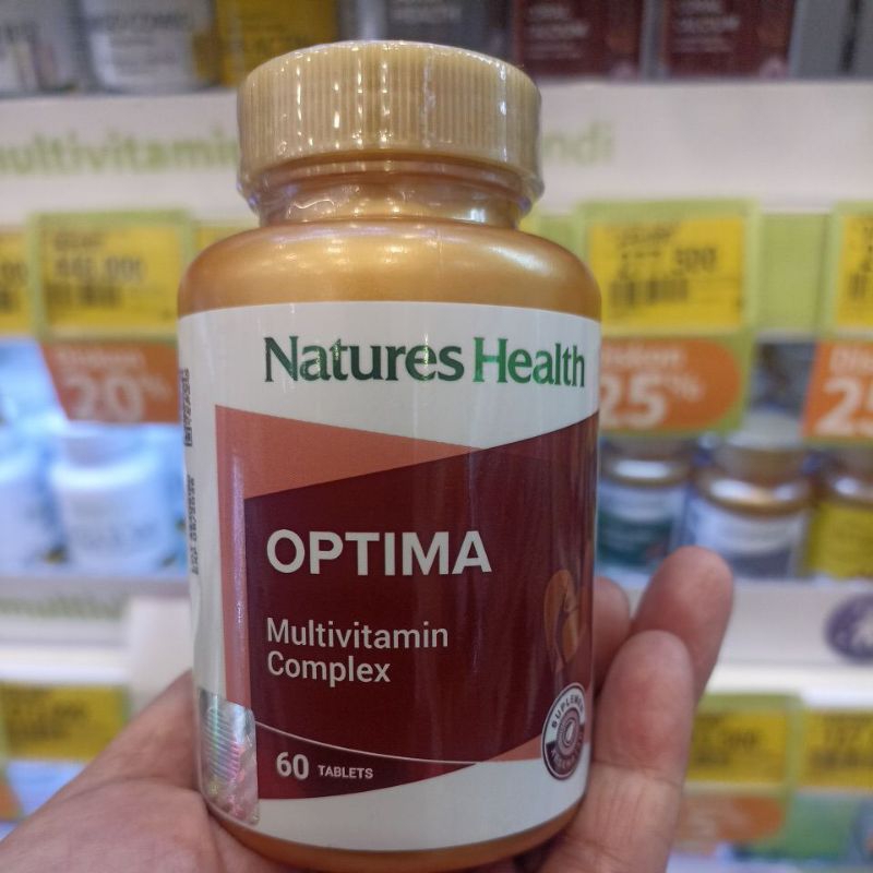 Jual NATURES HEALTH, OPTIMA , MULTI VITAMIN TERLENGKAP ISI 60 TABLET ...