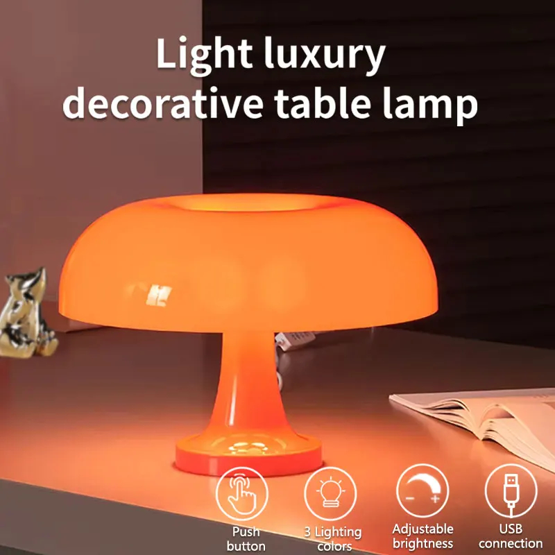 Jual Lampu Meja Hias Jamur QUDIAN Classic Mushroom 12W – 3 Pilihan ...