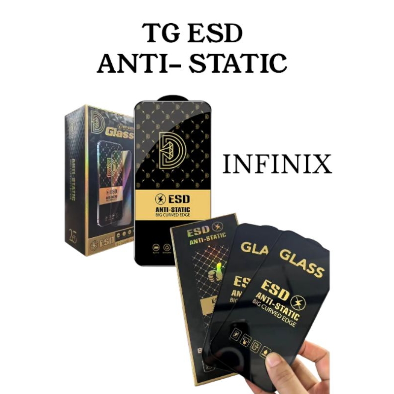 Jual Tempered Glass ANTI - STATIC Full Cover For INFINIX | Shopee Indonesia