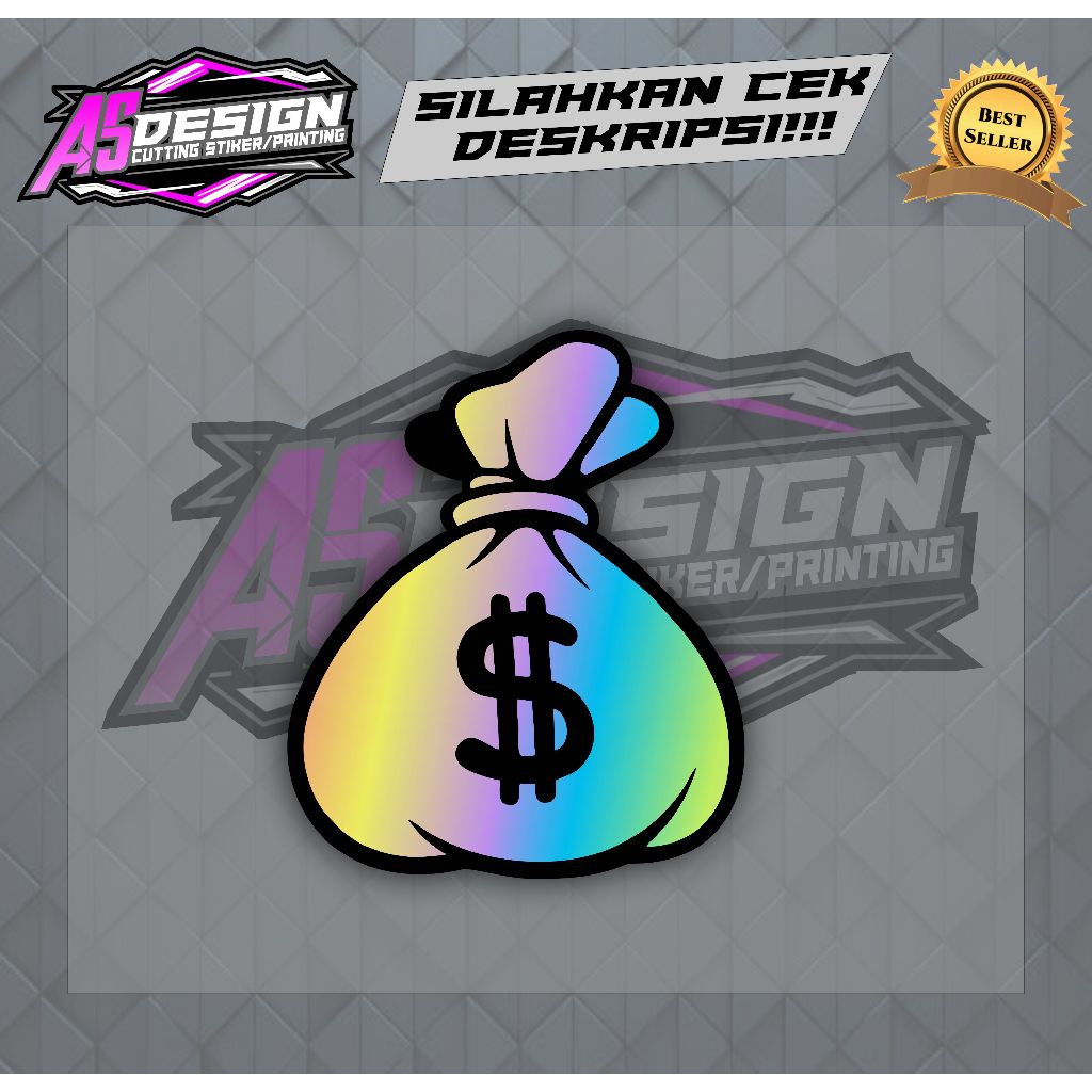Jual STIKER CUTTING HOLOGRAM DOLAR STIKER HOLOGRAM DOLAR VIRAL | Shopee ...