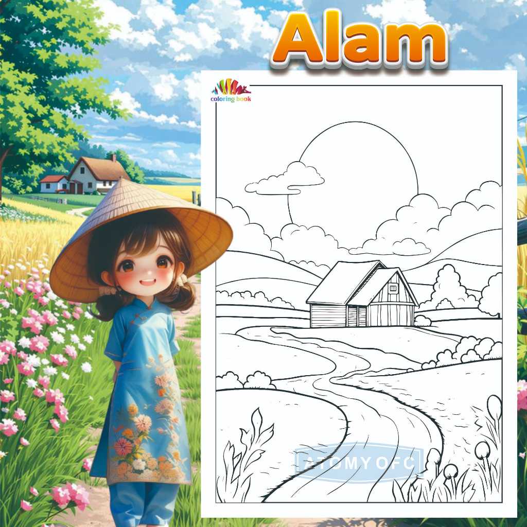 Jual KERTAS MEWARNAI / COLORING / KERTAS GAMBAR / ALAM C / KERTAS ...