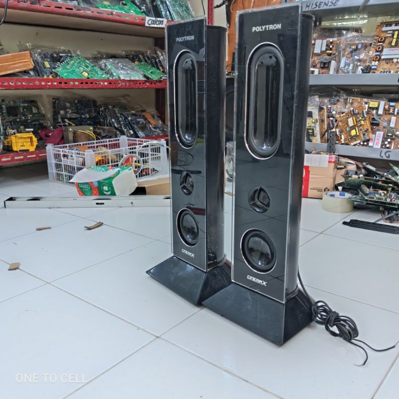 Jual speaker polytron bekas tv - salon polytron - salon tv polytron 24' | Shopee Indonesia