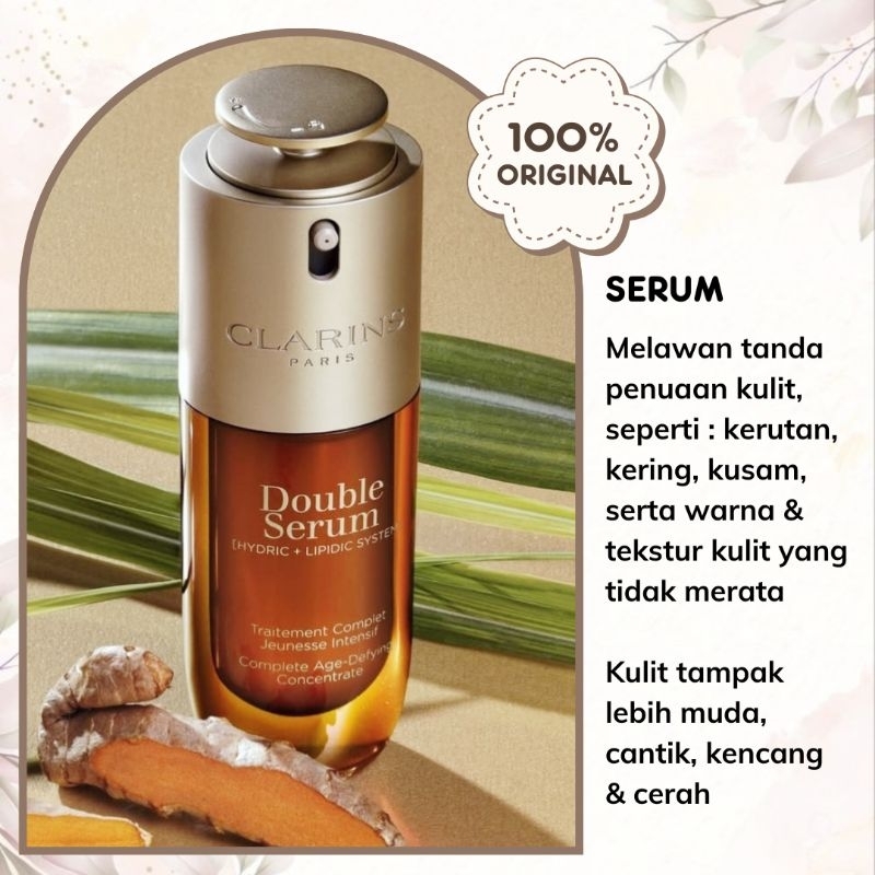 Jual CLARINS NEW Double Serum - 30ml / 50ml / 75ml Anti-Aging / Double ...