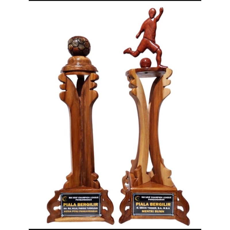 Jual Piala/trophy Bergilir Costum kayu jati | Shopee Indonesia