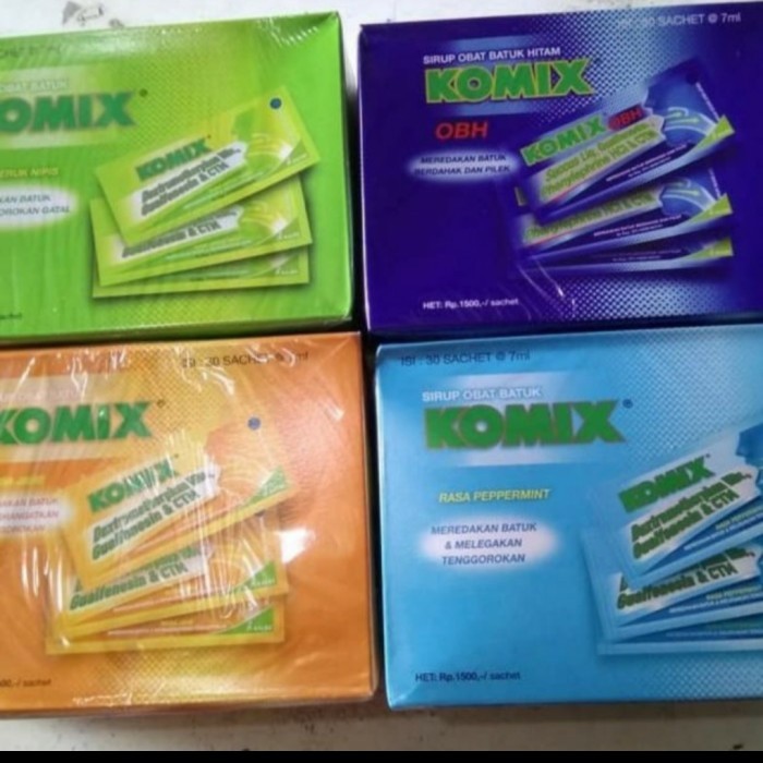 Jual Komix Herbal Jahe, Jeruk Nipis, OBH, Mint 1 box Exp 2027 | Shopee ...