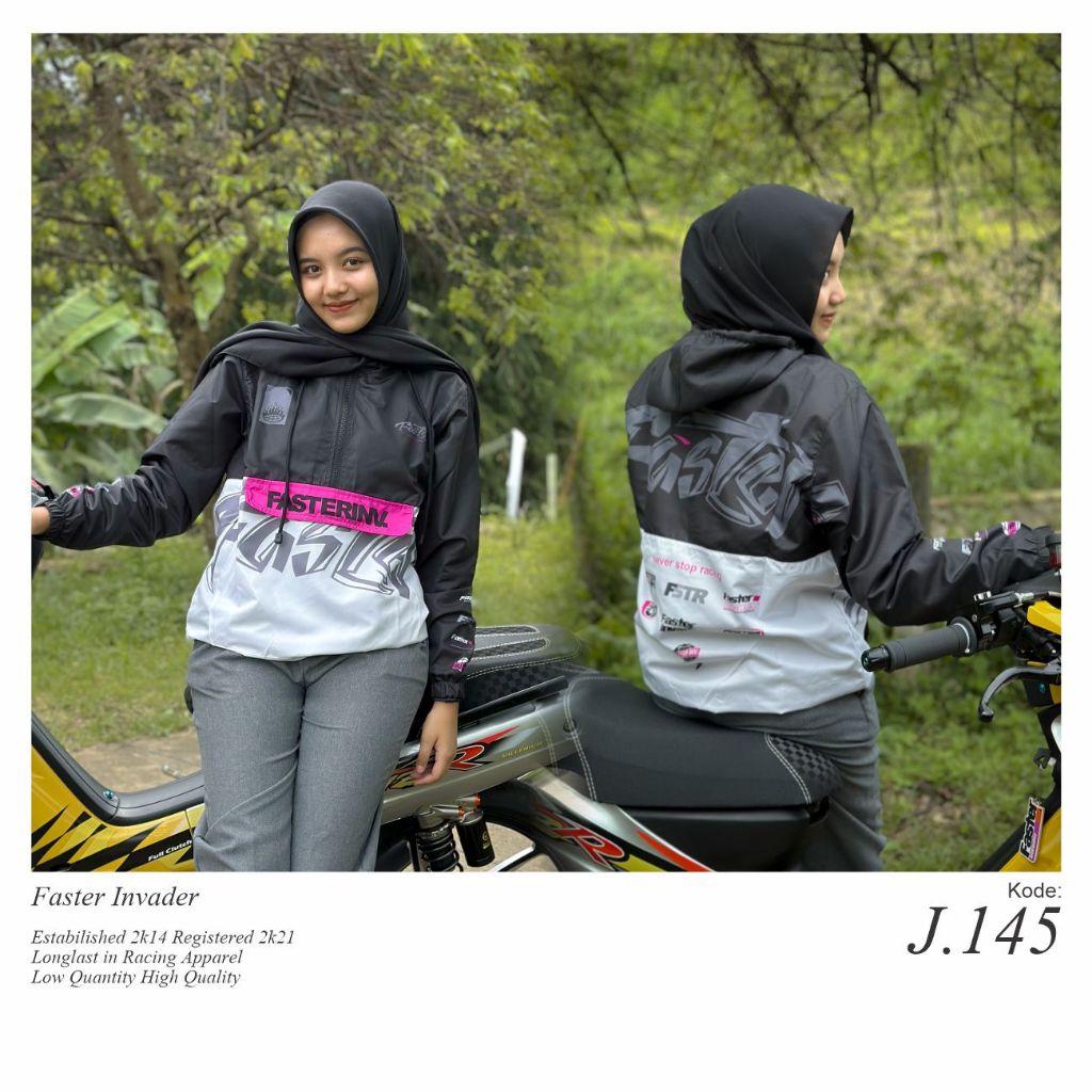 Jual Jaket Anorak Print J 145 Faster Invader | Shopee Indonesia