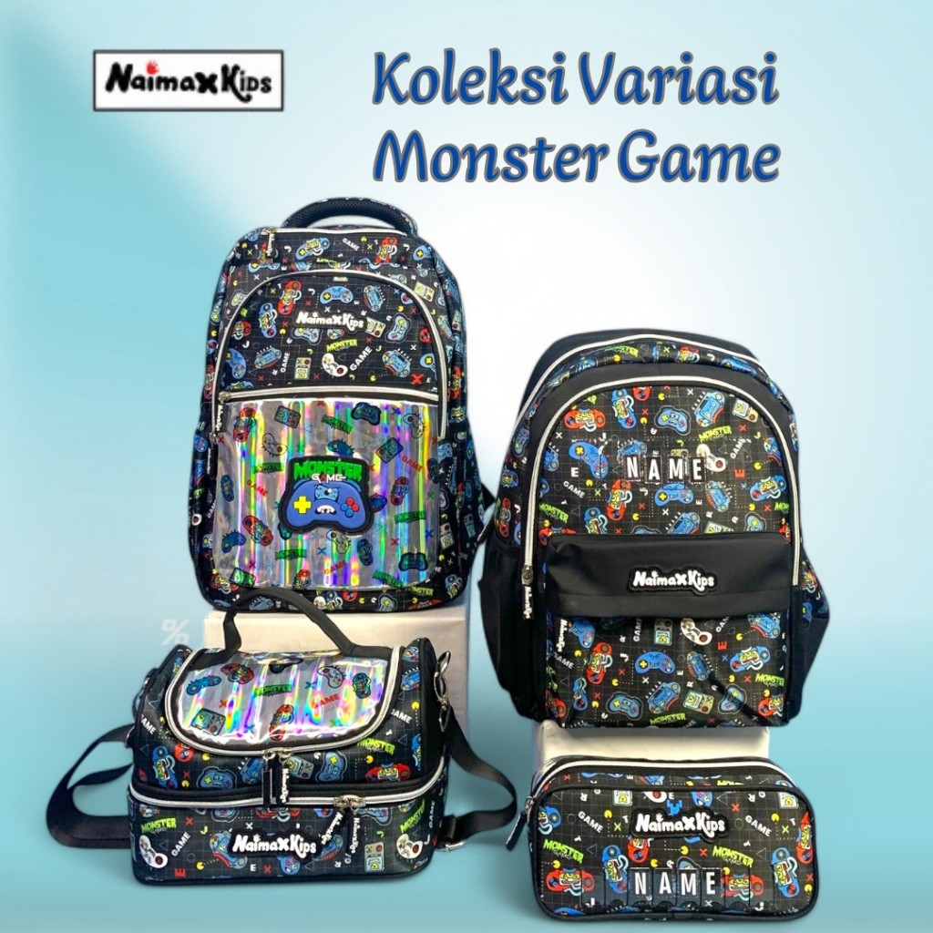 Jual Naimax Kids Koleksi Karakter Monster Game Tas Anak Laki-Laki Motif ...