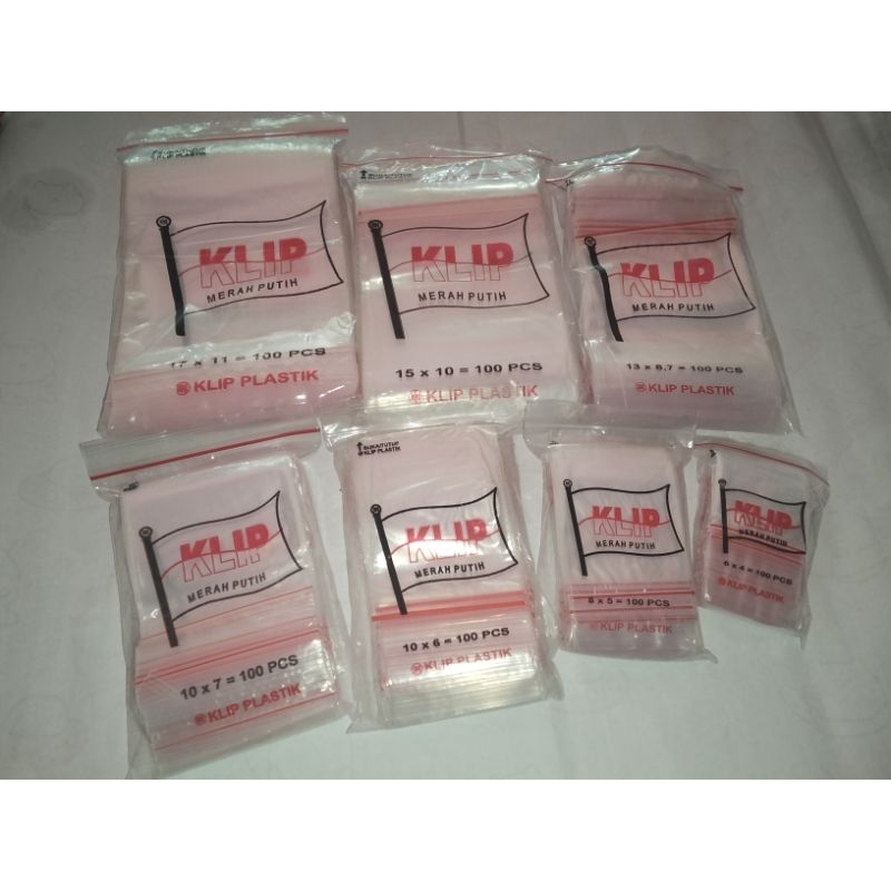 Jual Klip Merah Putih Plastik KLIP PLASTIK Berbagai macam Ukuran ...