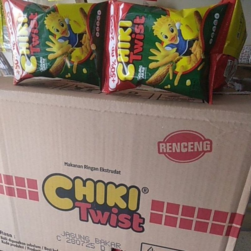 Jual Chiki Twist Rasa Jagung Bakar 1 dus Isi 60 pcs | Shopee Indonesia