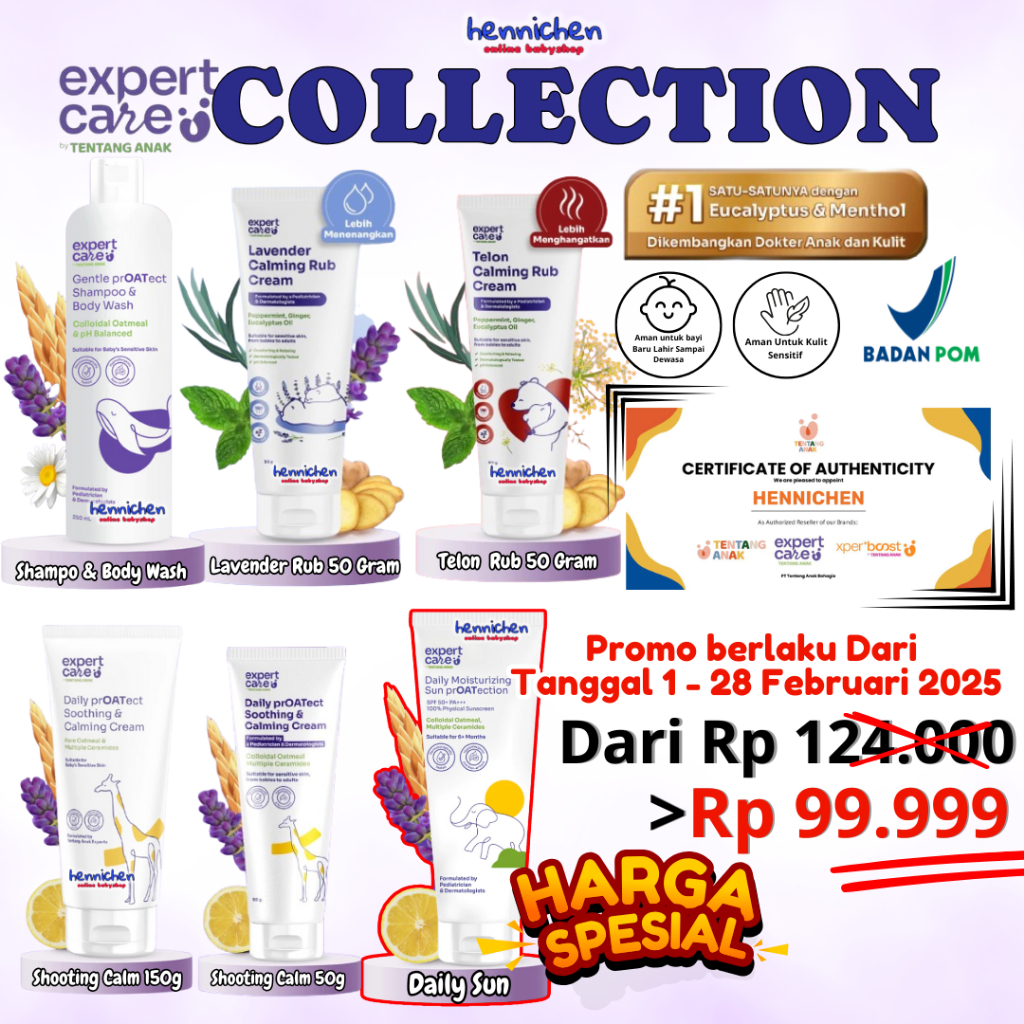 Jual EXPERT CARE CALMING RUB CREAM AROMA TELON & LAVENDER / GENTLE ...