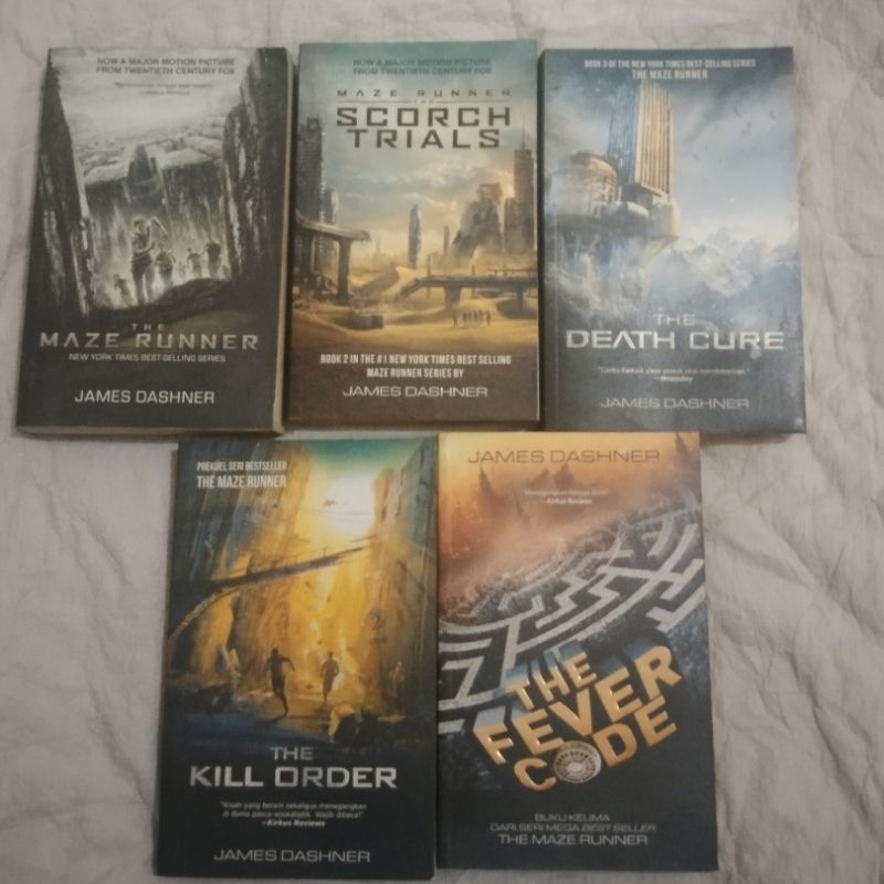 Jual (READY) PRELOVED NOVEL THE MAZE RUNNER SET JAMES DASHNER ...