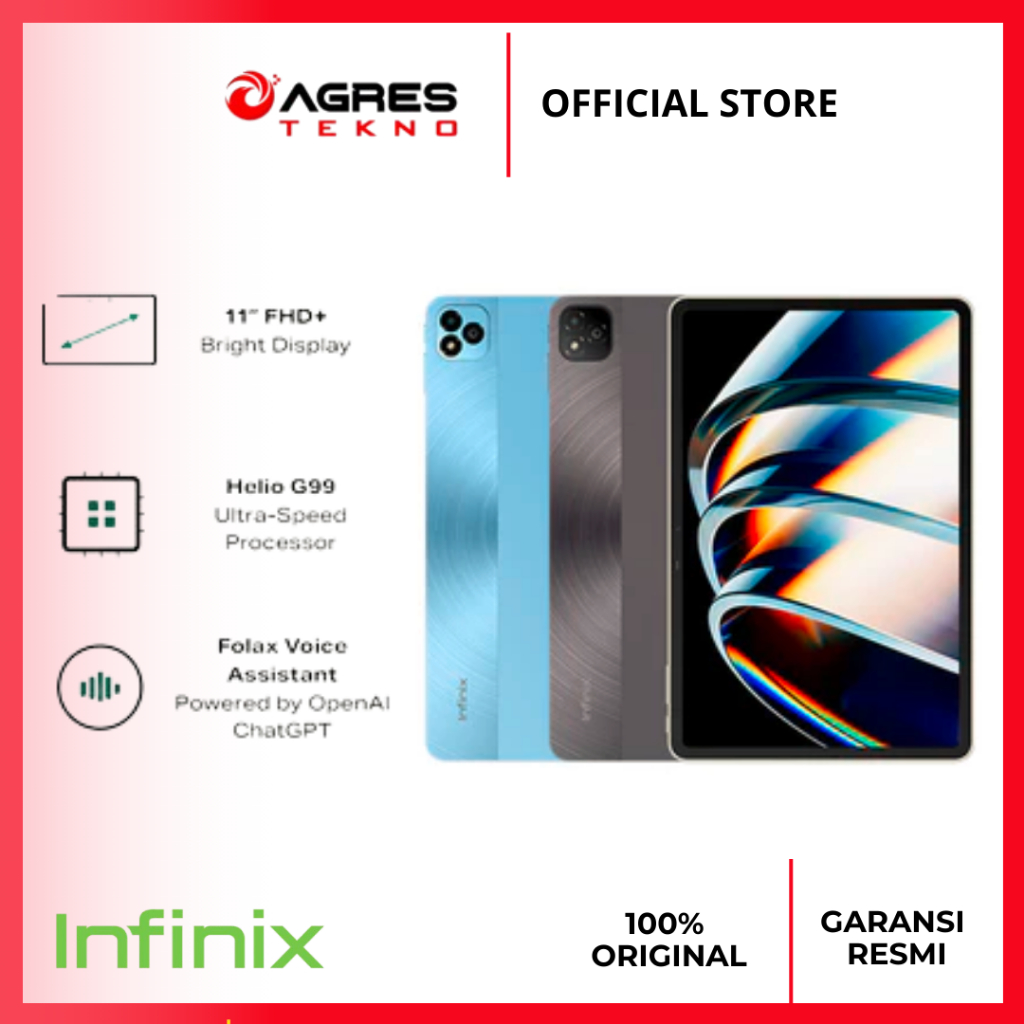 Jual Infinix XPad 4/256GB 4G LTE - Mediatek Helio G99 - 11" 90Hz FHD+ ...