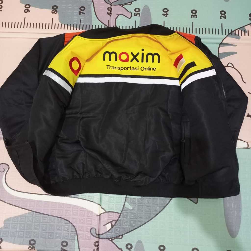 Jual jaket maxim vs shopy bolak balik dalam 1 jaket logo bordir keren ...