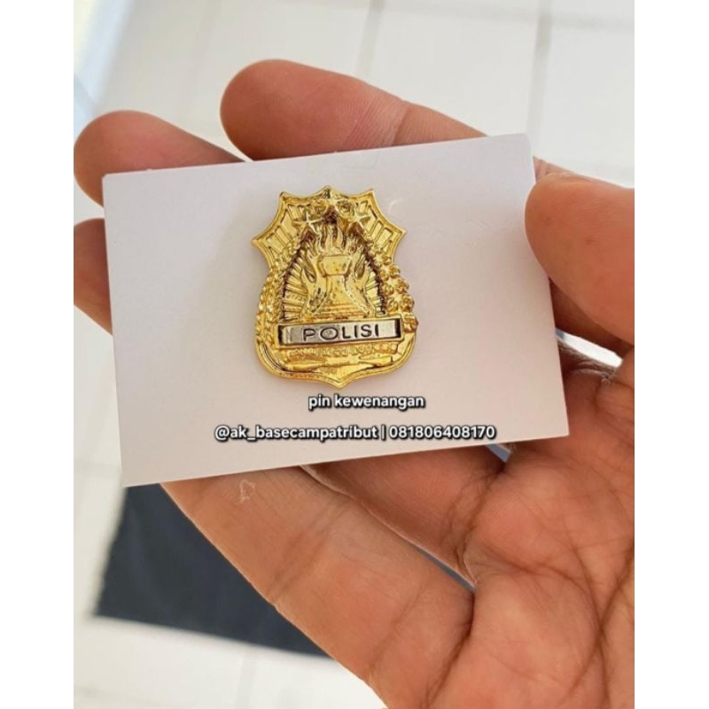 Jual PIN KEWENANGAN KECIL / PIN KEWENANGAN POLRI / LENCANA POLISI ...
