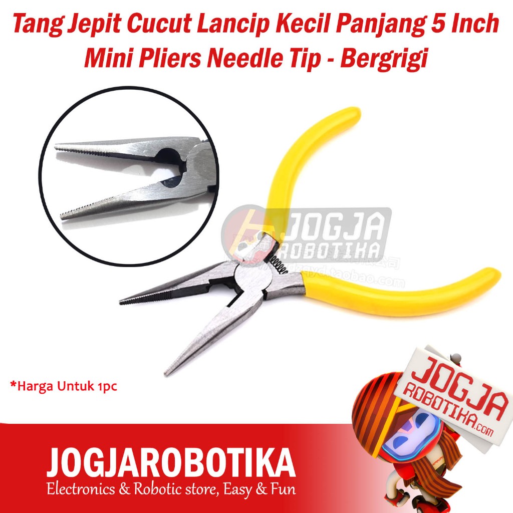 Jual Tang Jepit Cucut Lancip Kecil Panjang 5 Inch Mini Pliers Needle Tip | Shopee Indonesia