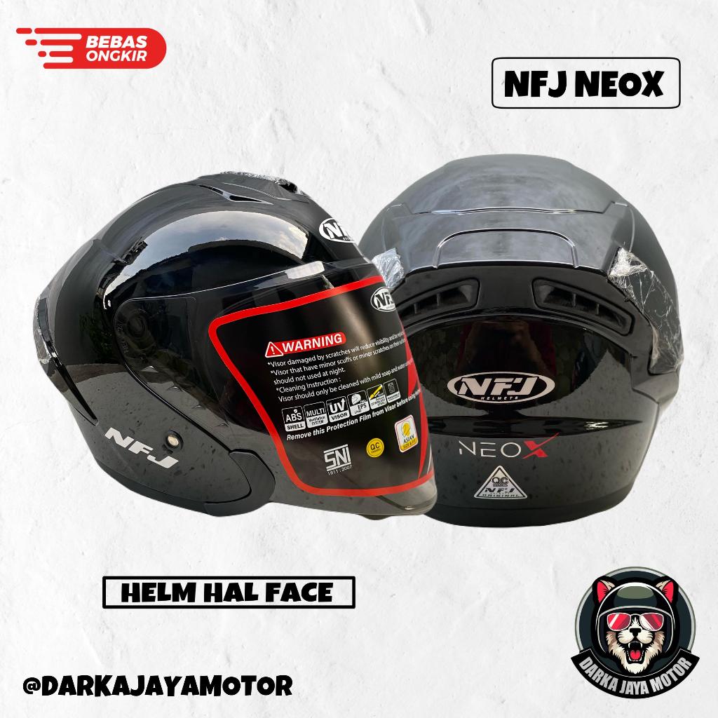 Jual HELM NFJ NEOX HALF FACE SOLID / HELM HALF FACE STANDAR SNI NFJ NEO ...