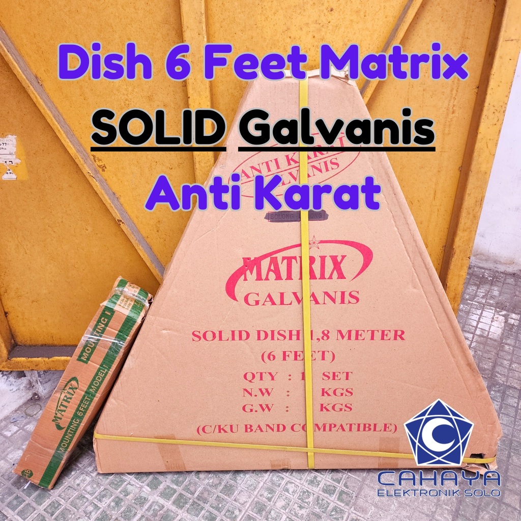 Jual Dish Solid Parabola Matrix Galvanis 6 Feet Anti Karat C Ku band ...