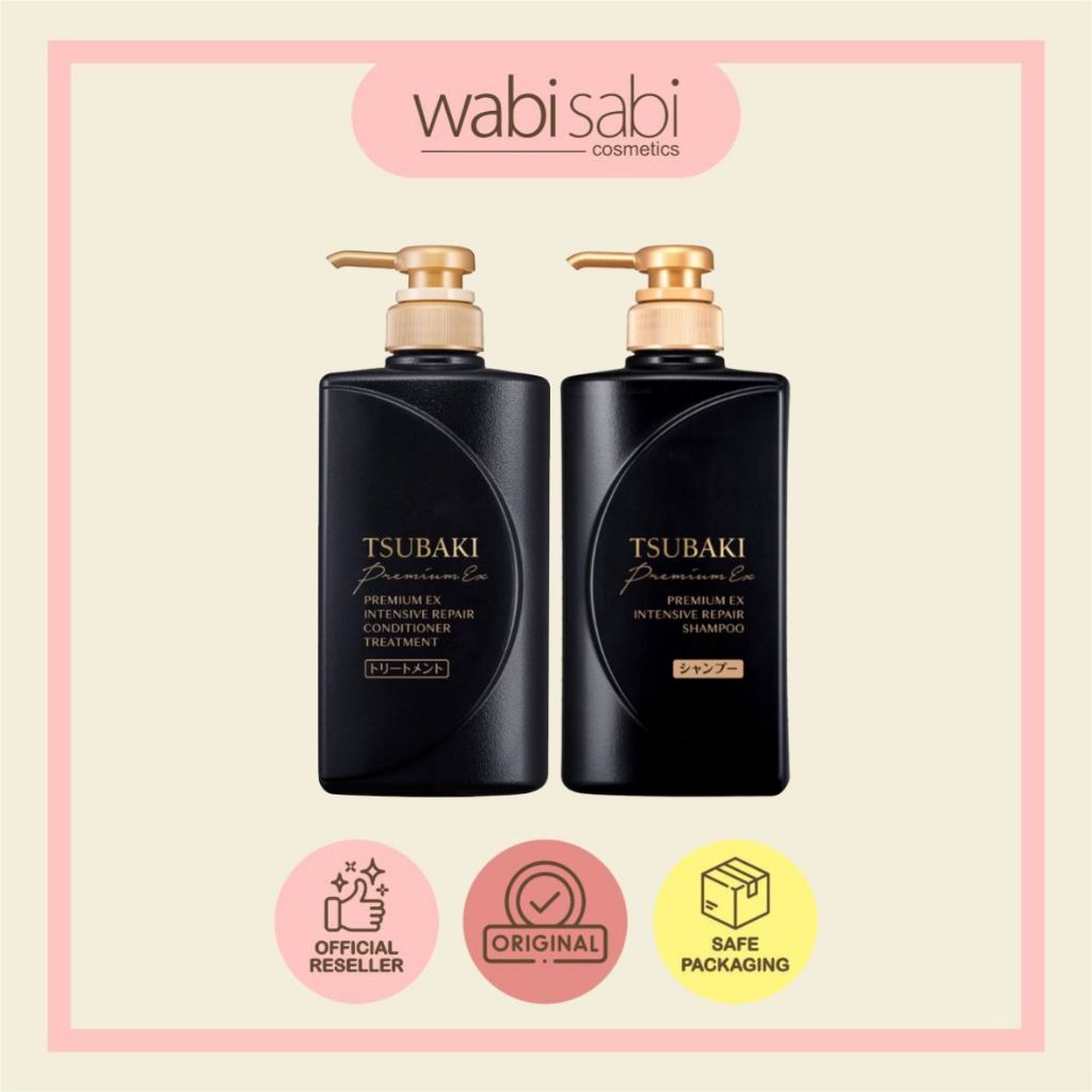 Jual TSUBAKI - Premium EX Intensive Shampoo 490ML + TSUBAKI Premium EX Intensive Repair ...