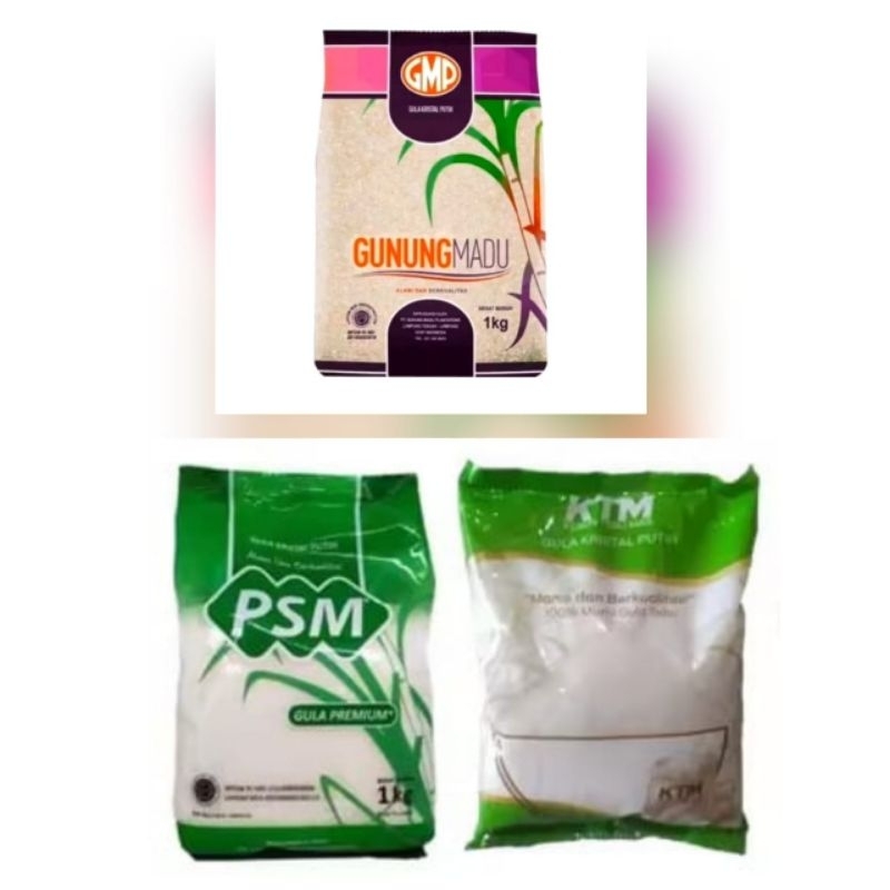 Jual GULA PASIR KTM/PSM KEMASAN 1KG | Shopee Indonesia