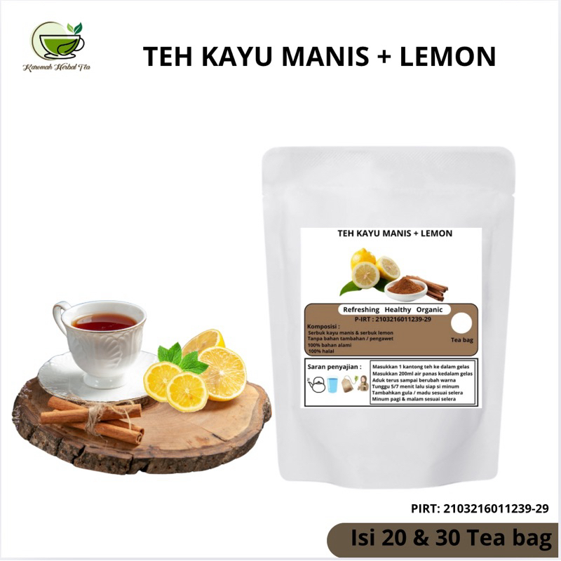 Jual TEH KAYU MANIS LEMON isi 30pcs | Shopee Indonesia