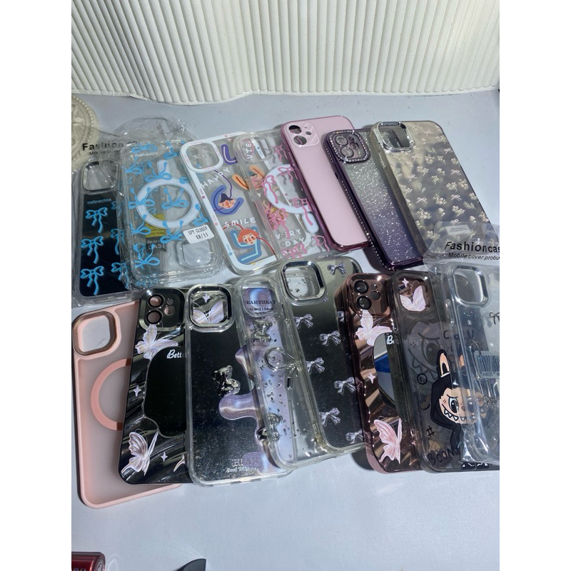 Jual Obral preloved like new casing iphone 11 transparan mirror ribbon ...