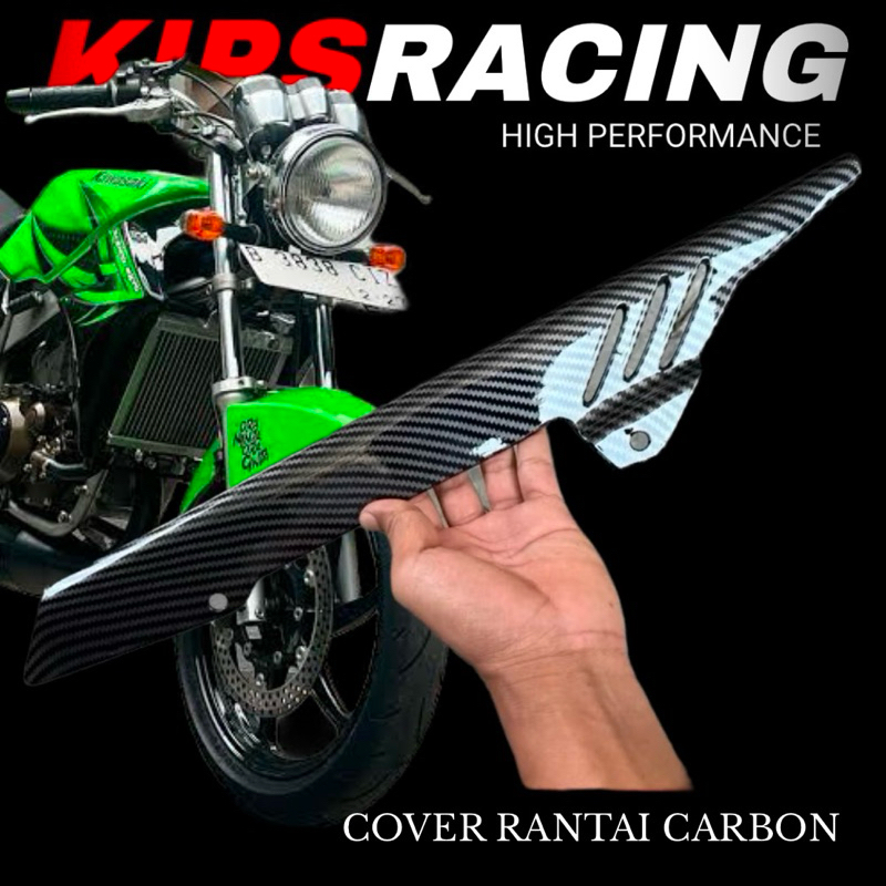 Jual COVER TUTUP RANTAI NINJA R RR SS FULL CARBON tutup rante ninja rr ...