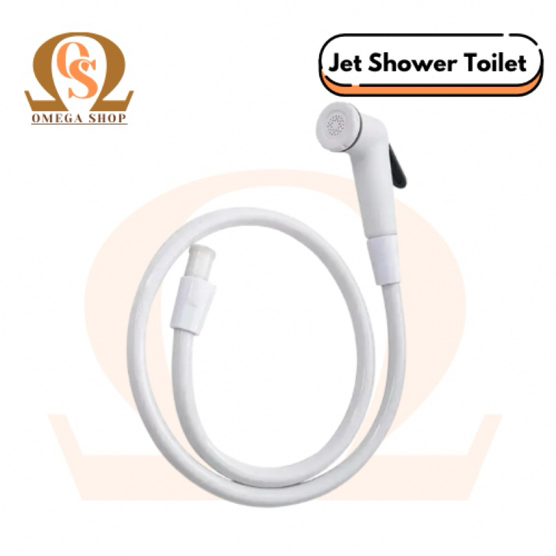 Jual Shower Toilet Semprotan Cebok Jet Sower Putih Ukuran 1/2 inch ...
