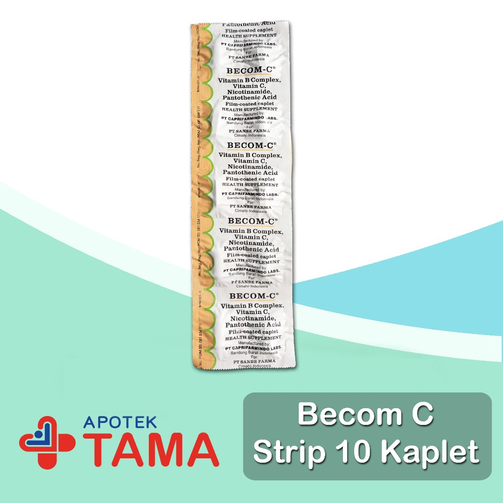 Jual Becom C Strip isi 10 Kaplet | Shopee Indonesia