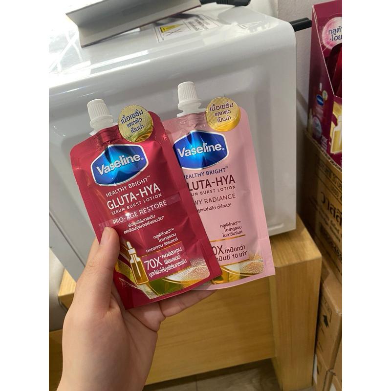 Jual Vaseline Healthy Bright Gluta-Hya GLUTA-RADIANCE Serum Burst Lotion Pro-AGE Restore 70X ...