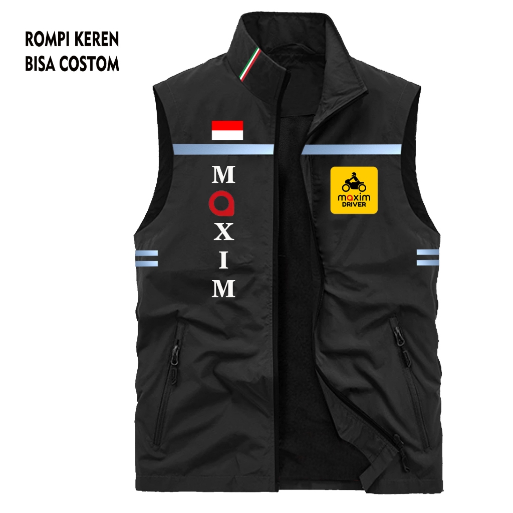 Jual MaxiM Driver Rompi Keren Bisa Custom, Rompi Motor Driver Ojol ...