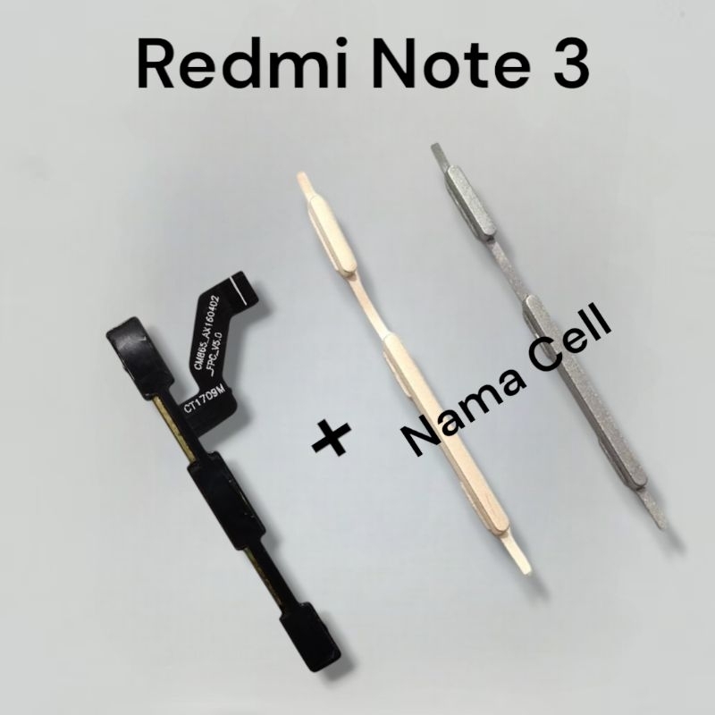 Jual Flexible On Off + Volume Xiaomi Redmi Note 3 ( Fullset 1Set ) | Shopee Indonesia