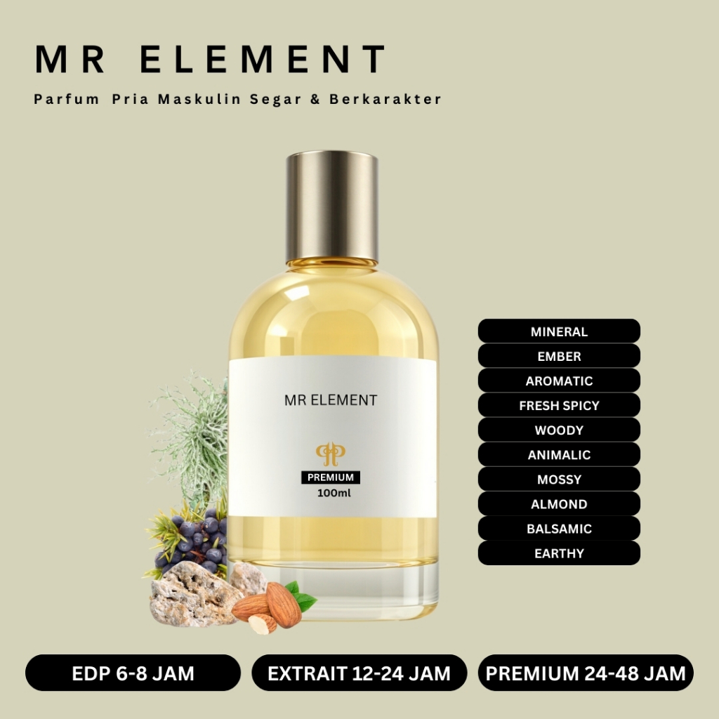Jual Pure Perfume Mr Element, Parfum Pria Maskulin Segar & Berkarakter ...