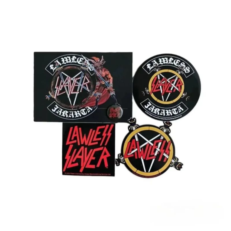 Jual Sticker Lawless Jakarta × Slayer, Pin & Post Card | Shopee Indonesia