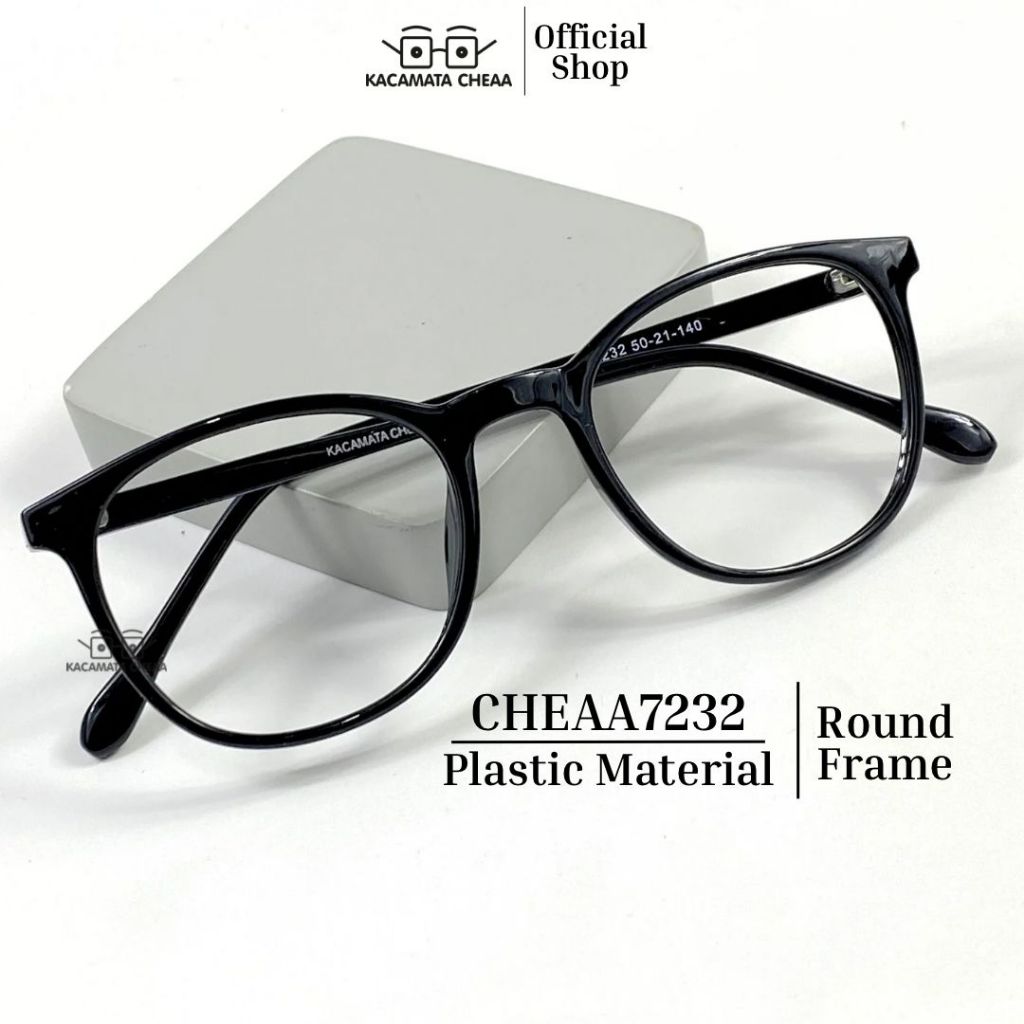 Jual KacamataCheaa Frame Bulat Plastik Terbaru CHEAA 7232 | Shopee ...