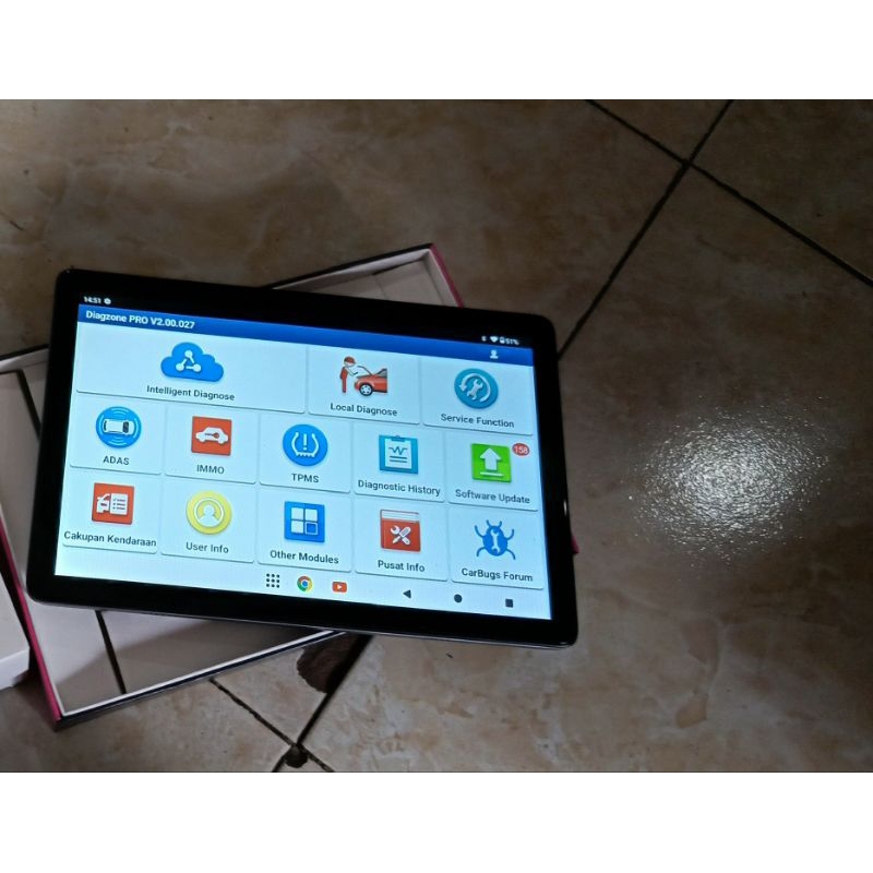 Jual tablet advan layar 10 inch cocok untuk scanner mobil diagzone ...
