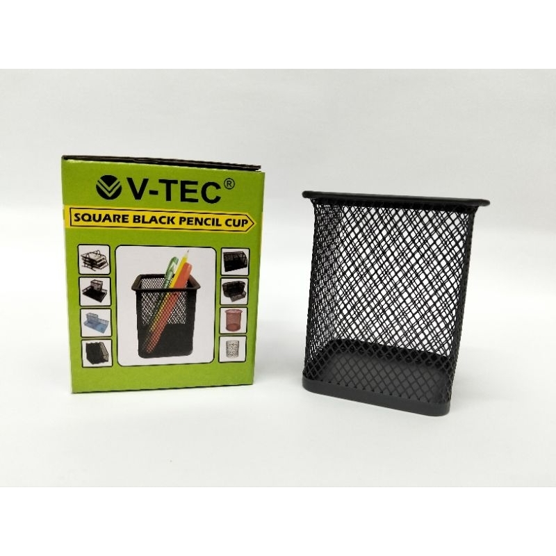 Jual V-TEC Vtec Desk Pen Kotak VT-804 Black / Tempat Pensil Pulpen ...